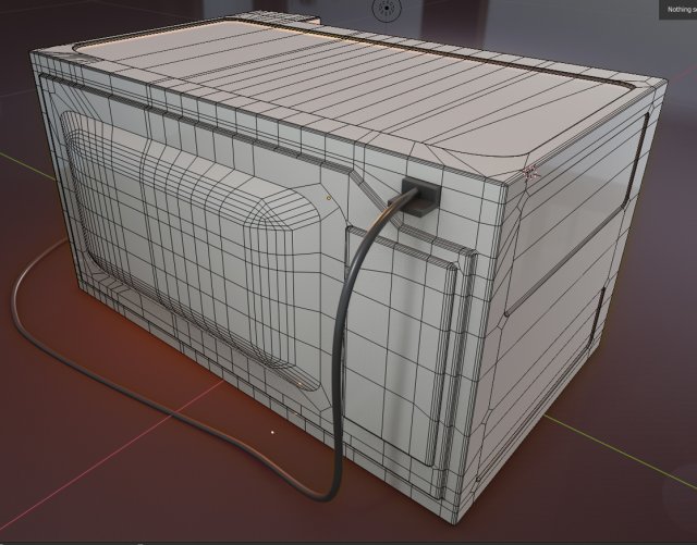 lg iwave microwave oven 3D Model in Household Appliances 3DExport