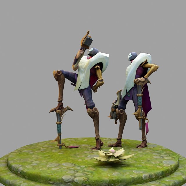 jhin from league of legends 3D Print Model in Man 3DExport