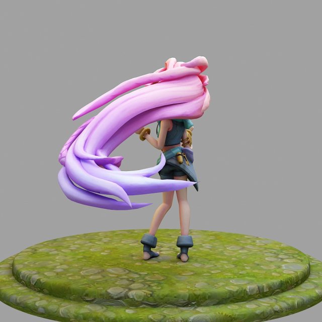 zoe from league of legends 3D Print Model in Woman 3DExport
