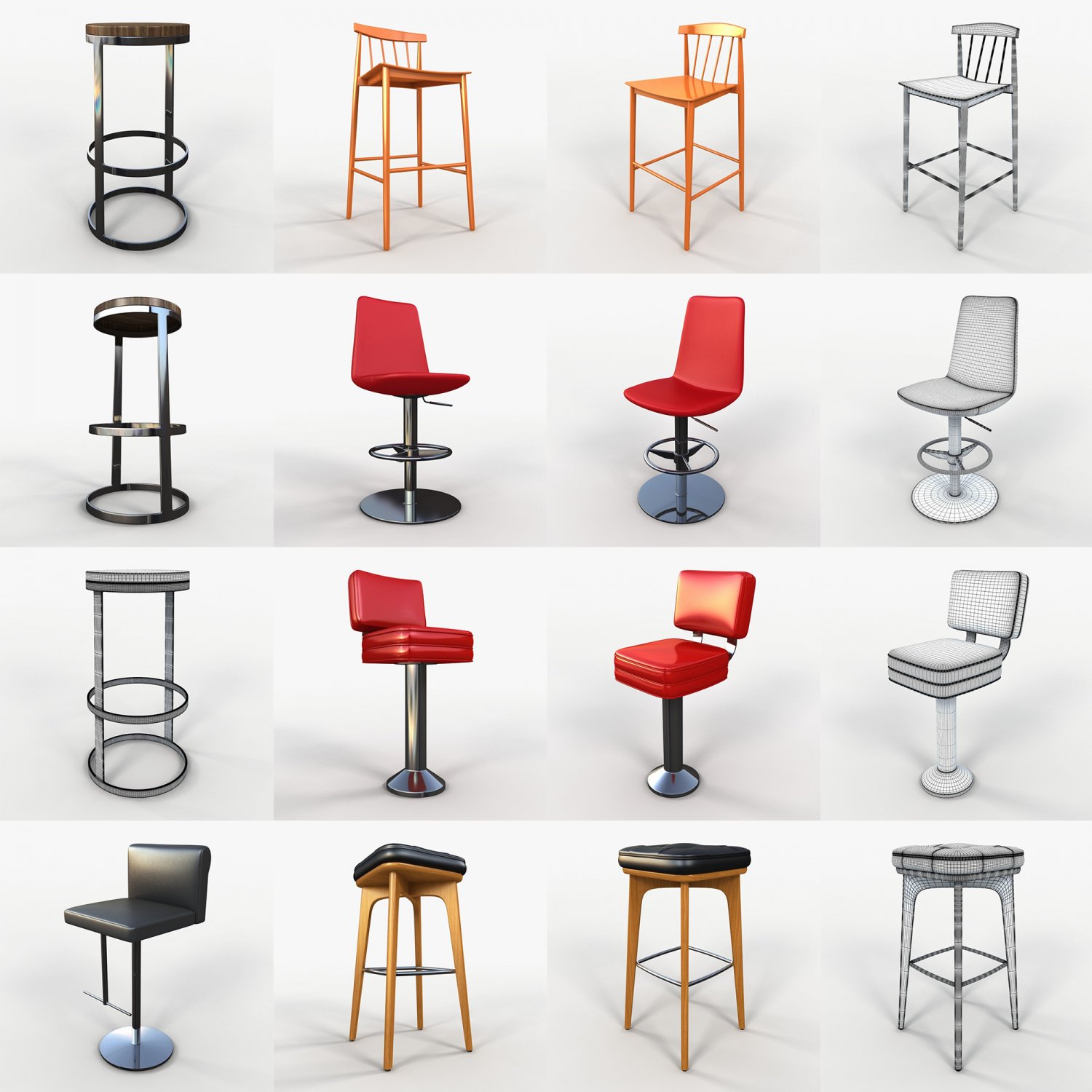 collection bar 2 3D Models in Bar 3DExport