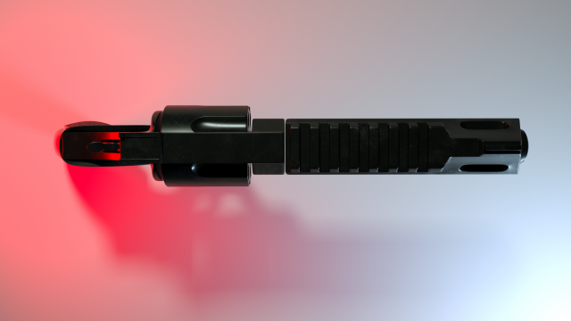 Revolver Taurus 3D Model in Pistol 3DExport