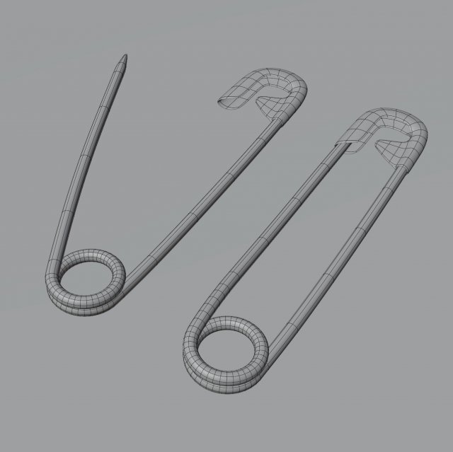 safety pin 3D Model in Tools 3DExport