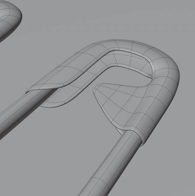 safety pin 3D Model in Tools 3DExport