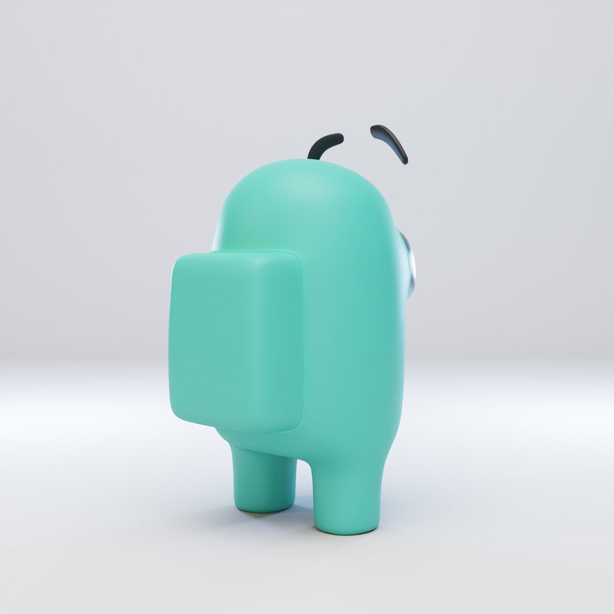 Among Us Eyebrows Character 3D Model in Other 3DExport