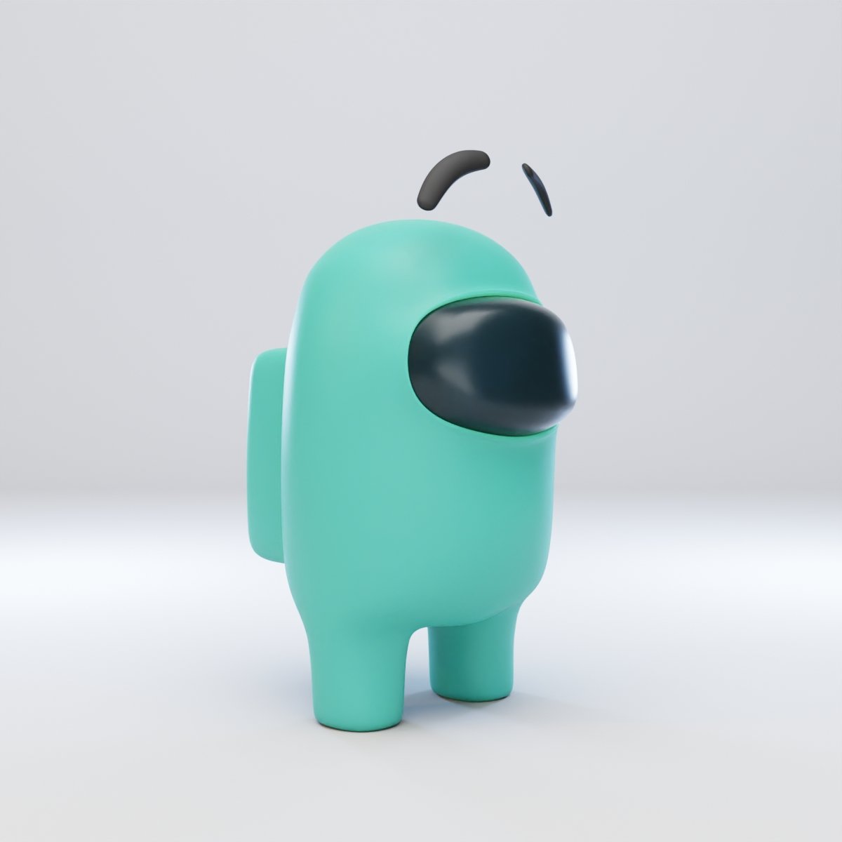 Among Us Eyebrows Character 3D Model in Other 3DExport