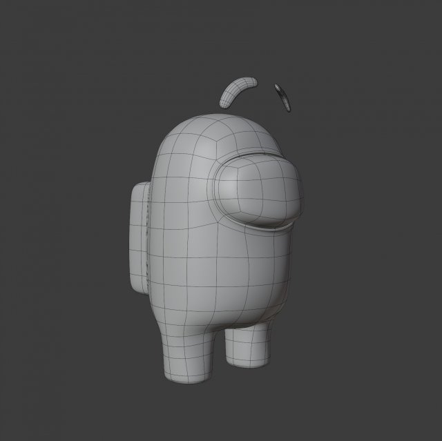 among us eyebrows character 3D Model in Other 3DExport