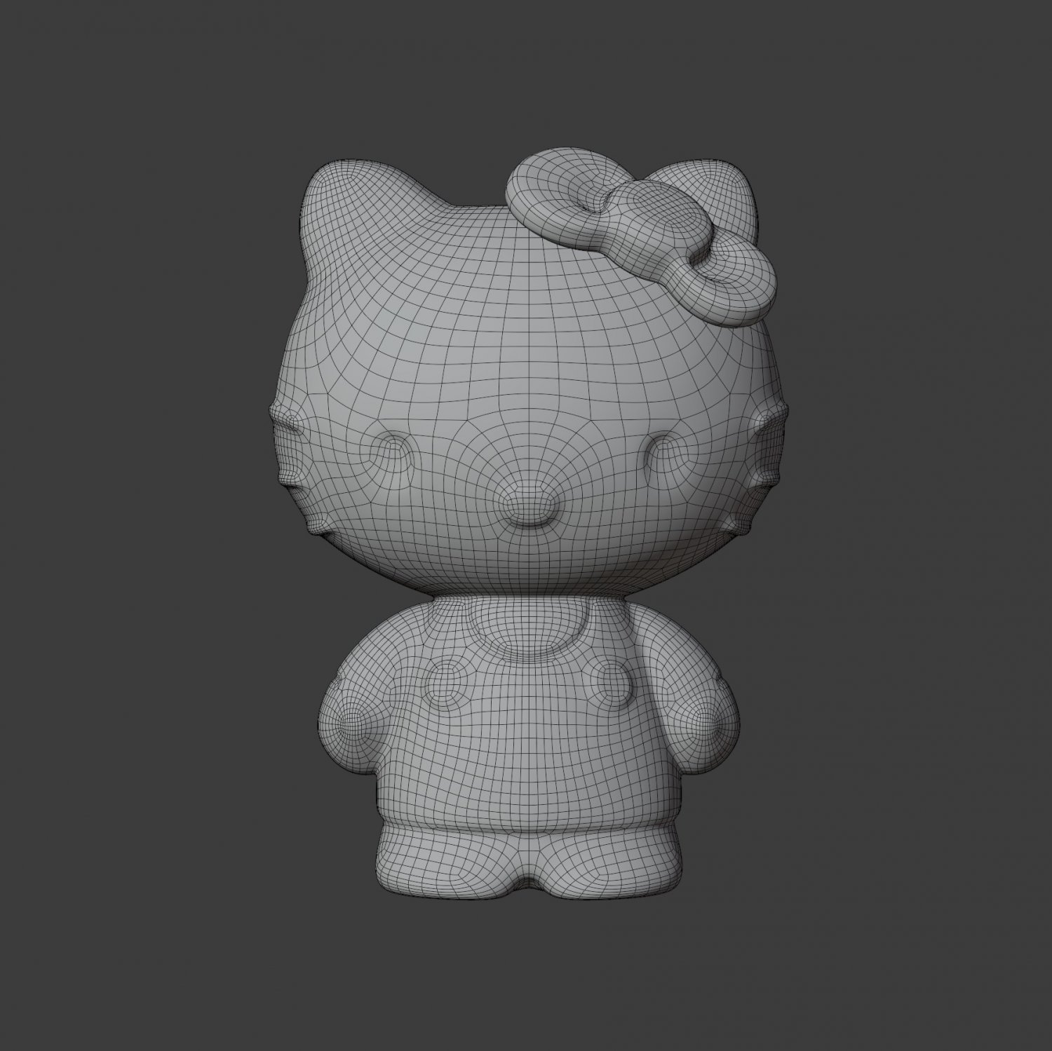 Hello Kitty Figure 3D Model in Child 3DExport