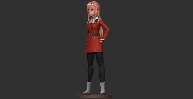 zero two 3D Print Model in Woman 3DExport