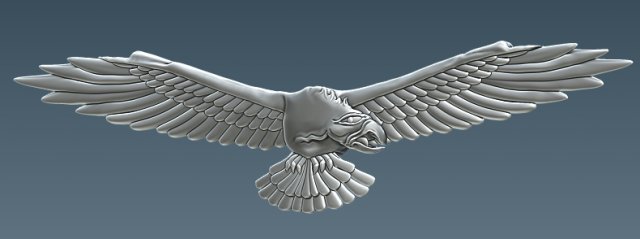eagel Free 3D Print Model in Signs and Logos 3DExport