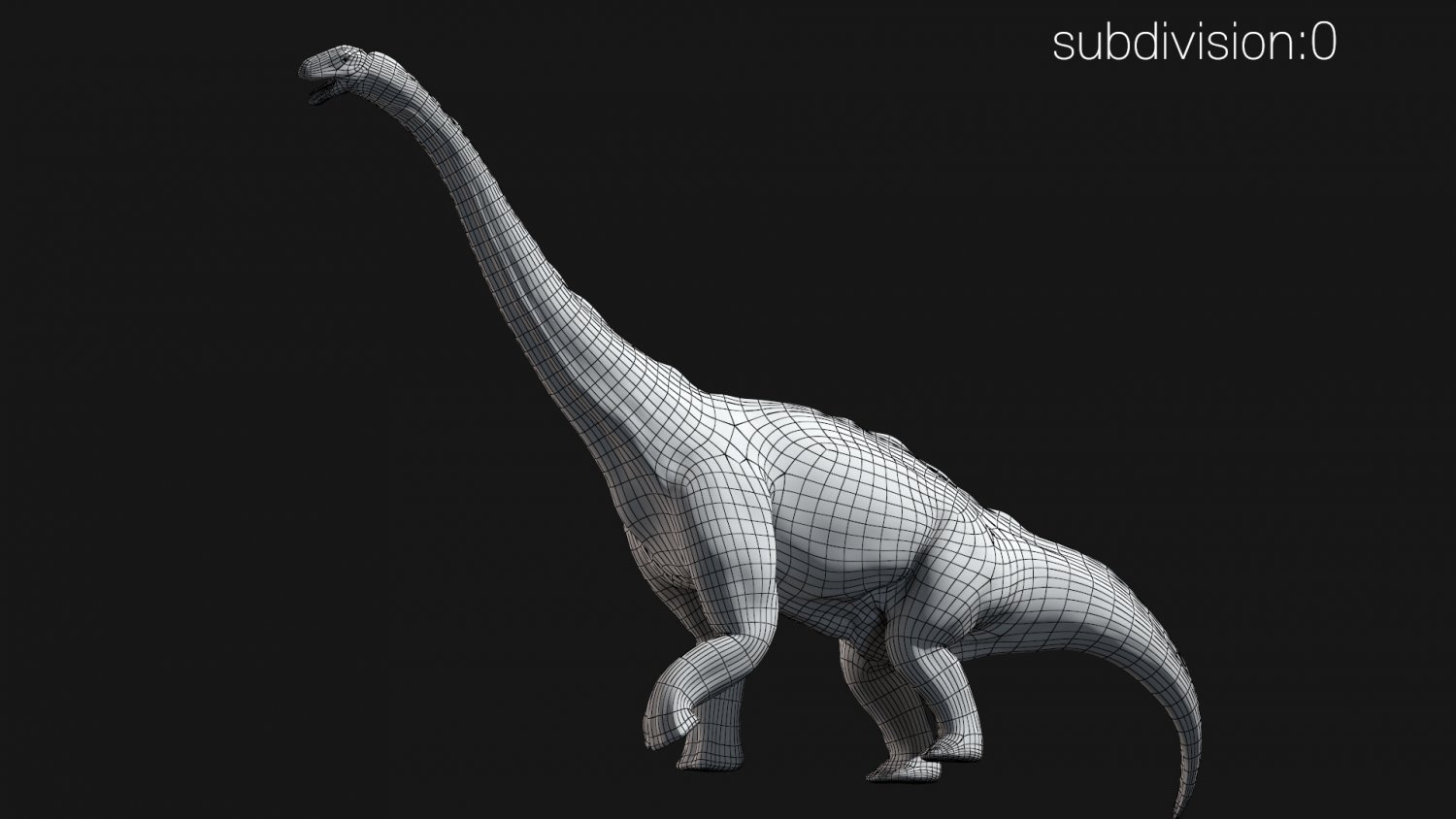 Brontosaurus 3D Rigged model 3D Model in Dinosaur 3DExport