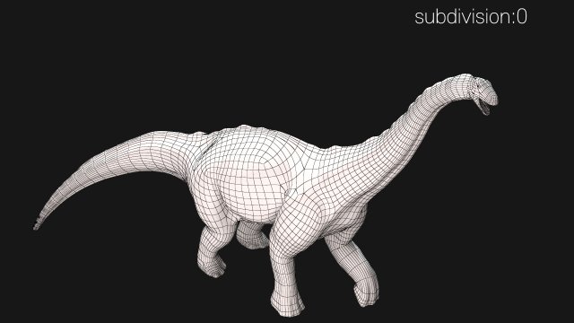 brontosaurus 3d rigged model 3D Model in Dinosaur 3DExport