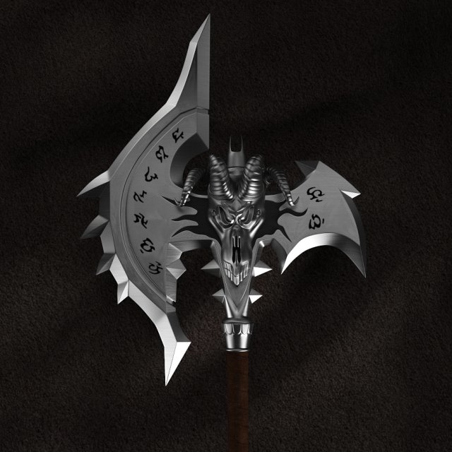 wow shadowmourne the legendary two-handed axe Modelo 3D in Ciencia ...