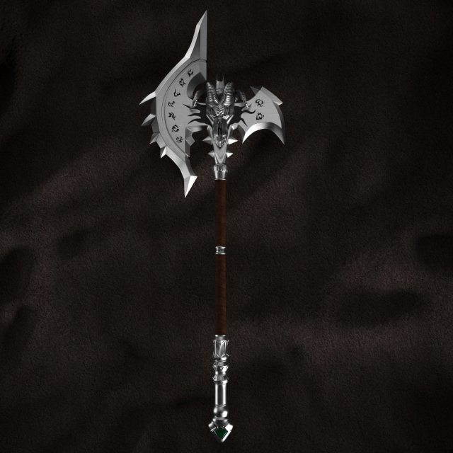 wow shadowmourne the legendary two-handed axe Modelo 3D in Ciencia ...