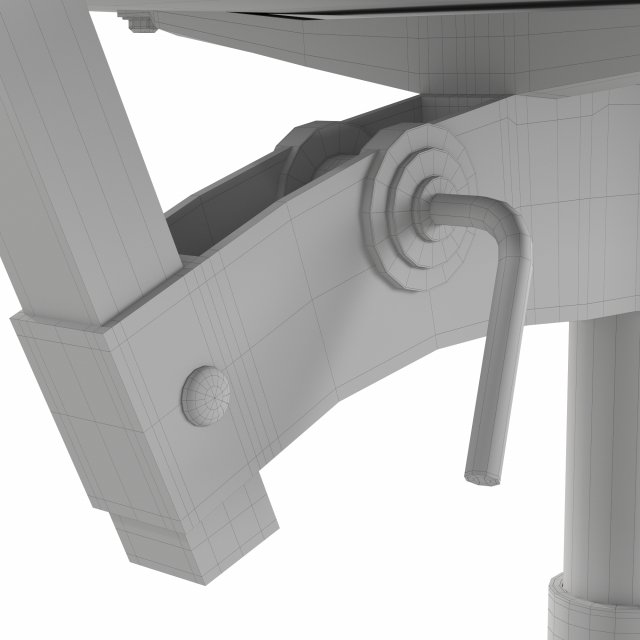 rustic drafting chair 3D Model in Chair 3DExport