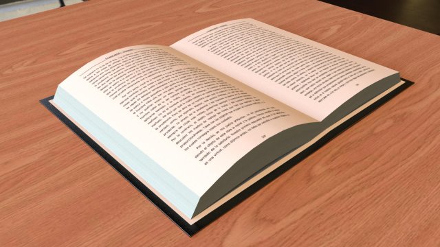 Open Book 3D Model in Office 3DExport