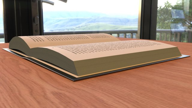Open Book 3D Model in Office 3DExport