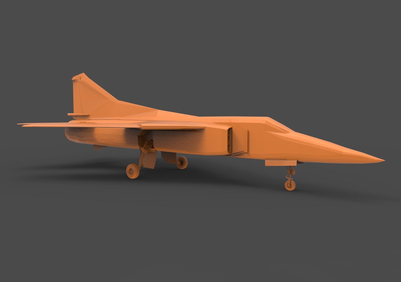 Mikoyan-Gurevich MiG-23 3D Model in Vehicle 3DExport