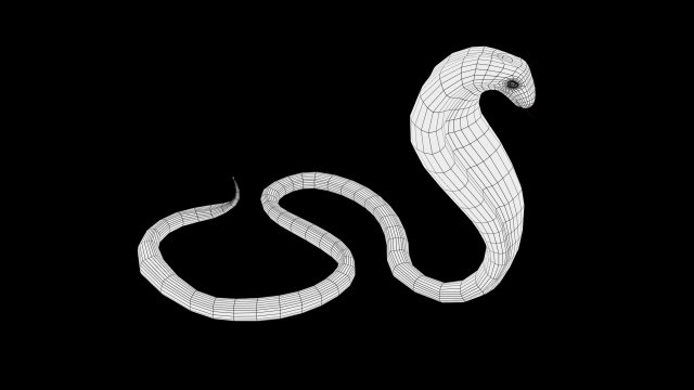 realistic snake and king cobra rigged low poly 3D Model in Reptile 3DExport