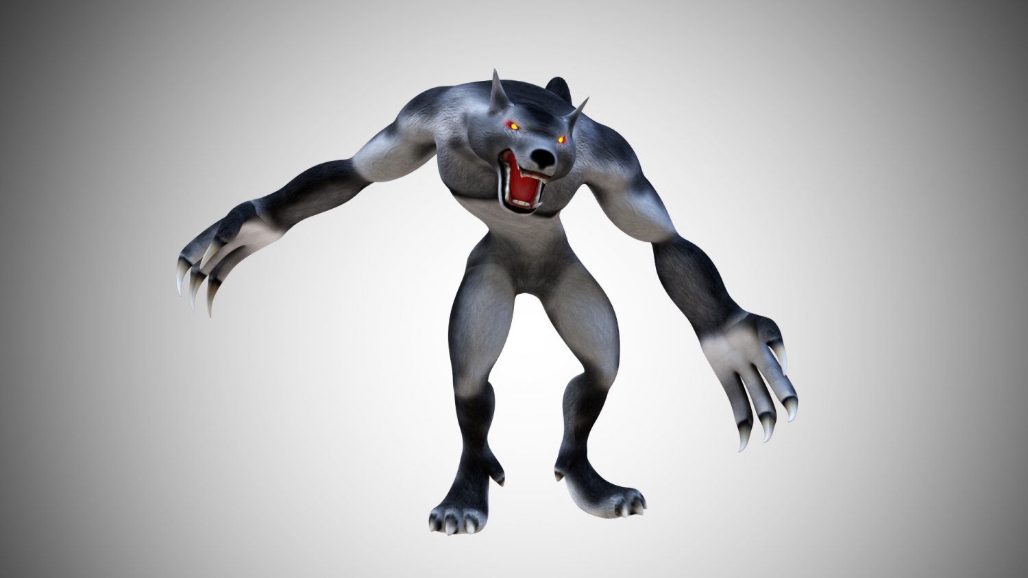 Werewolf lycan wolfman low poly rigged 3D Model in Fantasy 3DExport