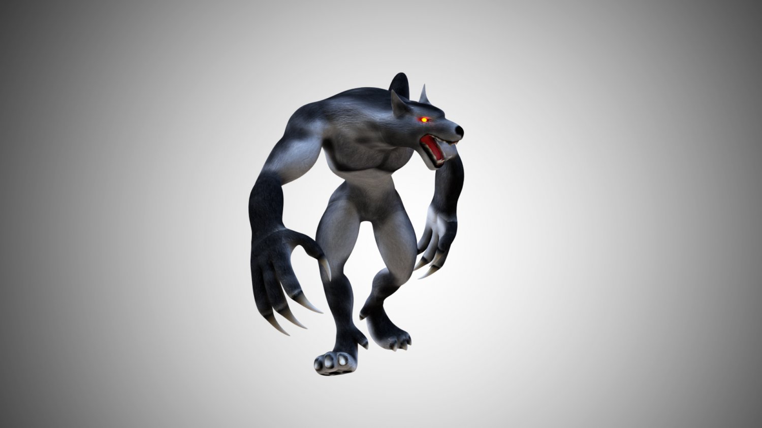 Werewolf lycan wolfman low poly rigged 3D Model in Fantasy 3DExport