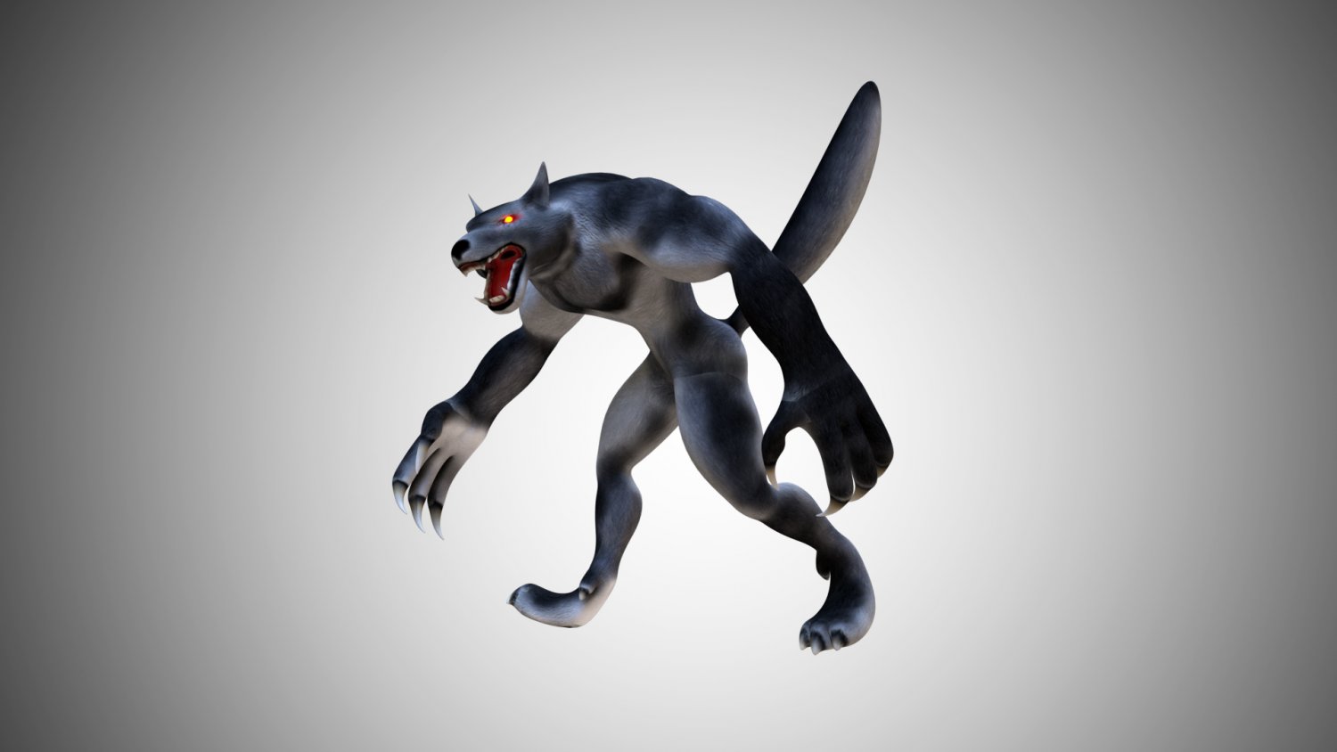 Werewolf lycan wolfman low poly rigged 3D Model in Fantasy 3DExport
