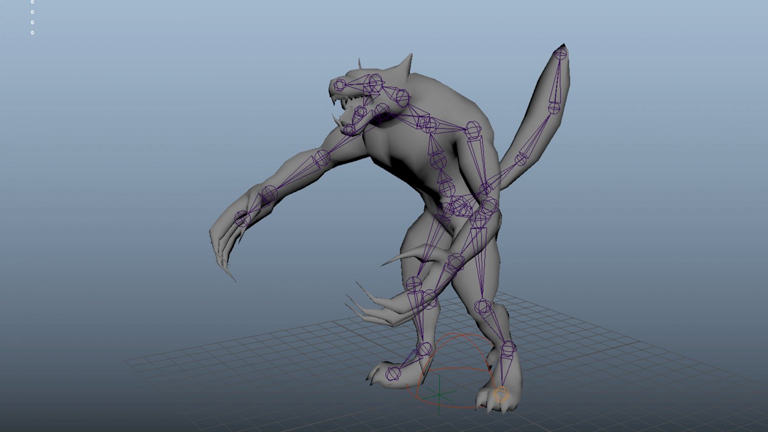 Werewolf lycan wolfman low poly rigged 3D Model in Fantasy 3DExport