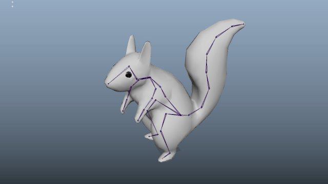 realistic rigged low poly squirrel game ready 3D Model in Rodent 3DExport