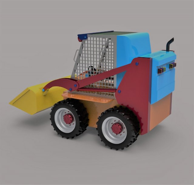 Front Loader 3D Model in Tools 3DExport