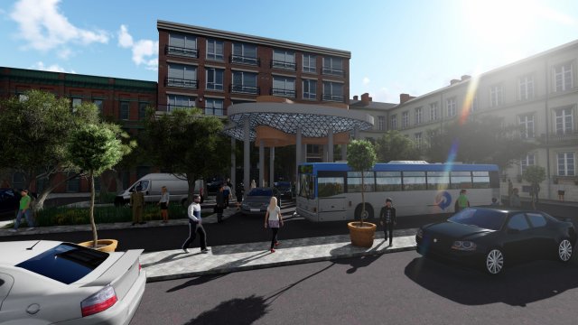 space lattice modern metal roof 3D Model in Fantasy 3DExport