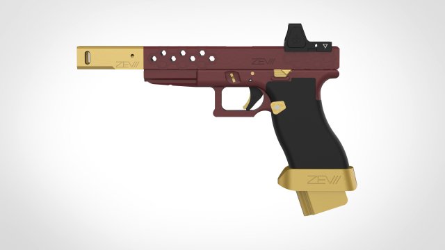 deadshot pistol from the movie suicide squad 2016 3D Print Model in ...