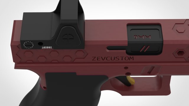 deadshot pistol from the movie suicide squad 2016 3D Print Model in ...