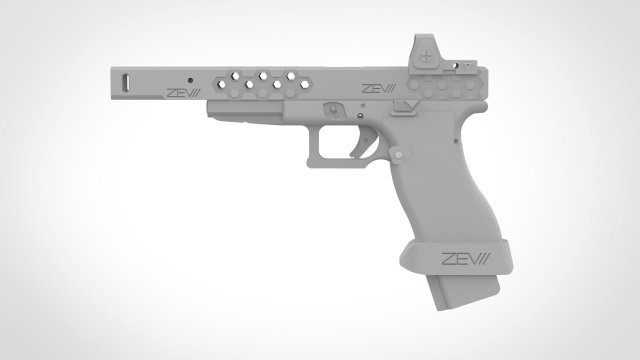 deadshot pistol from the movie suicide squad 2016 3D Print Model in ...