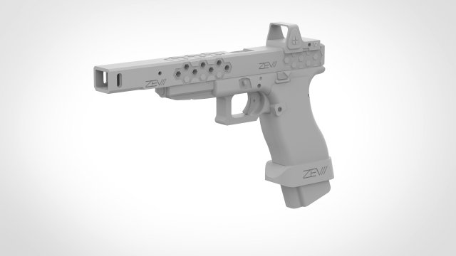 deadshot pistol from the movie suicide squad 2016 3D Print Model in ...