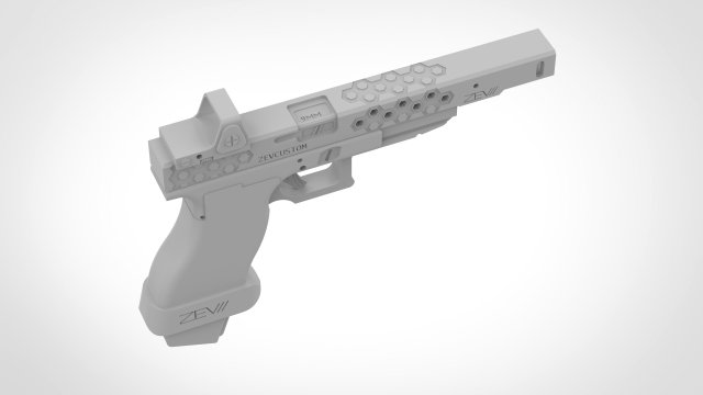 deadshot pistol from the movie suicide squad 2016 3D Print Model in ...