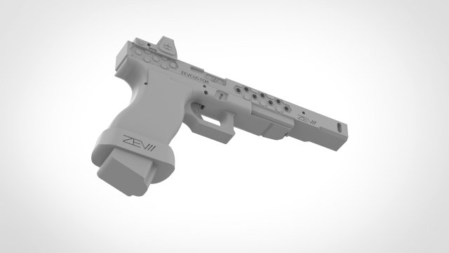 deadshot pistol from the movie suicide squad 2016 3D Print Model in ...