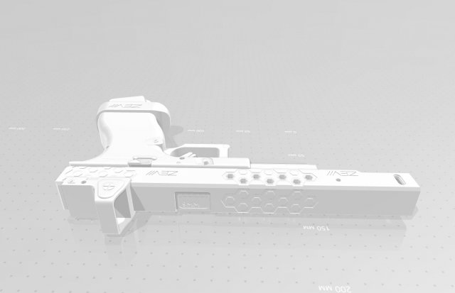 deadshot pistol from the movie suicide squad 2016 3D Print Model in ...