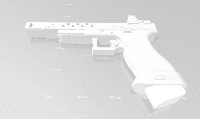 deadshot pistol from the movie suicide squad 2016 3D Print Model in ...