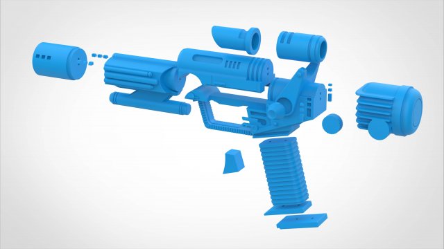 Eternian soldier blaster from the movie Masters of the Universe 1987 3d ...