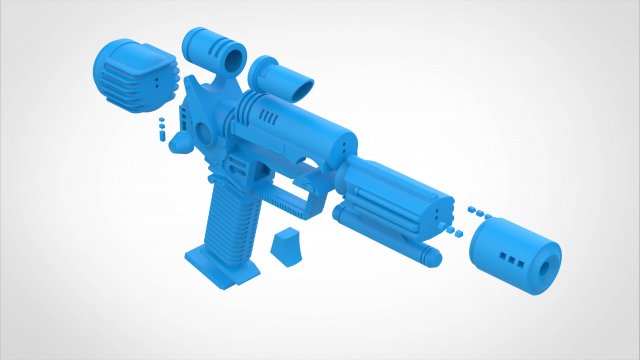 Eternian soldier blaster from the movie Masters of the Universe 1987 3d ...