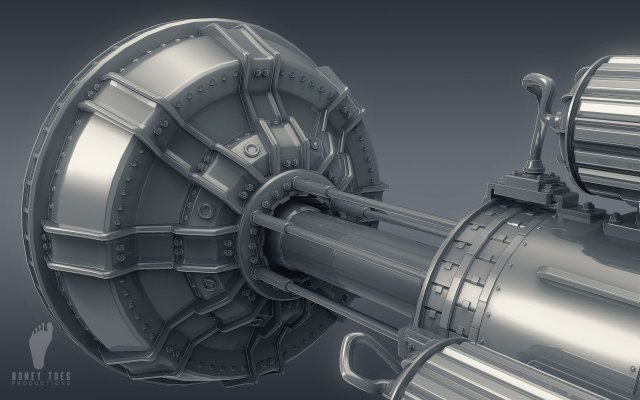 scifi ray blaster - high poly 3D Модель in Другое 3DExport