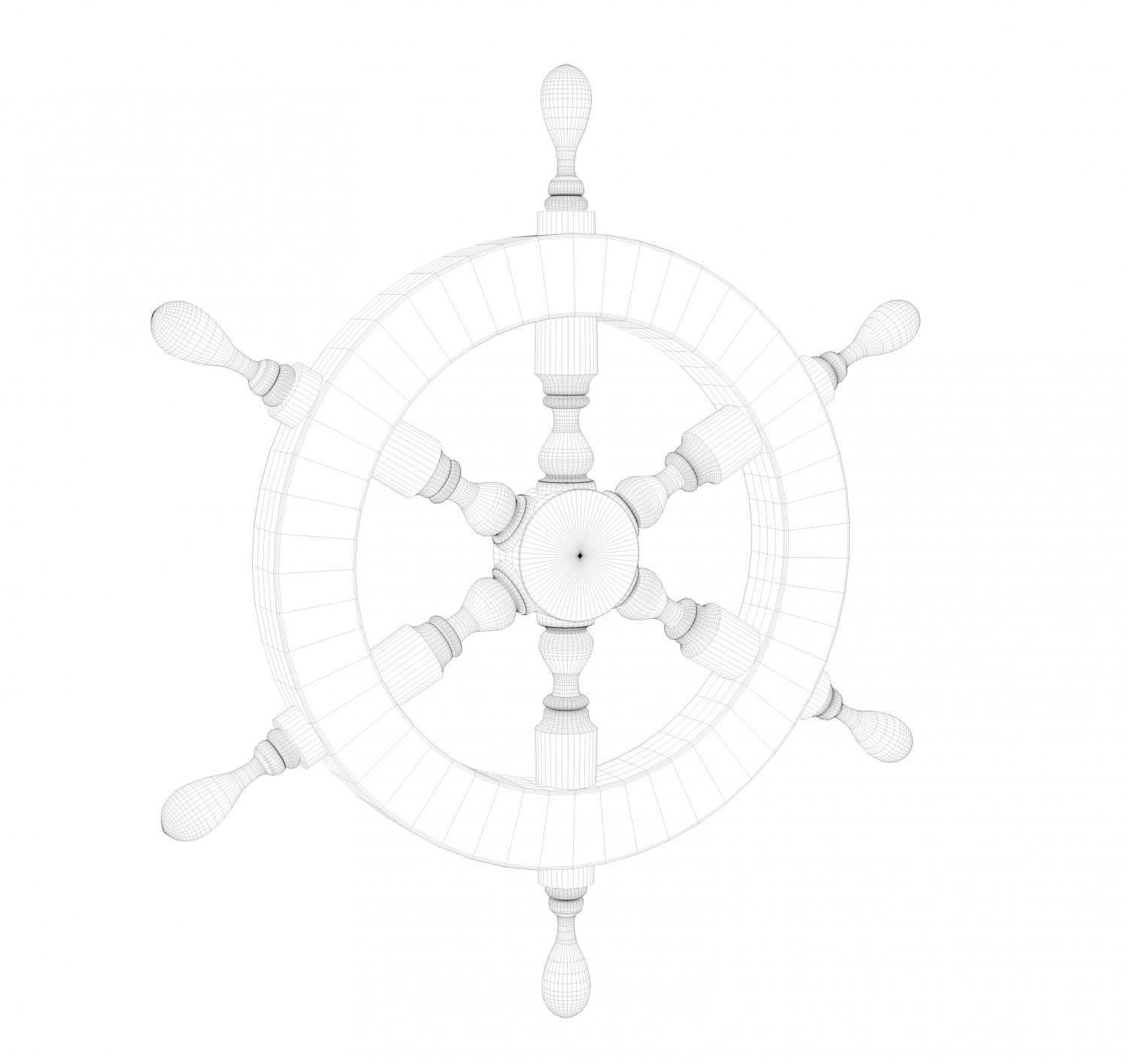 ships rudder wheel 3D Model in Battleship 3DExport