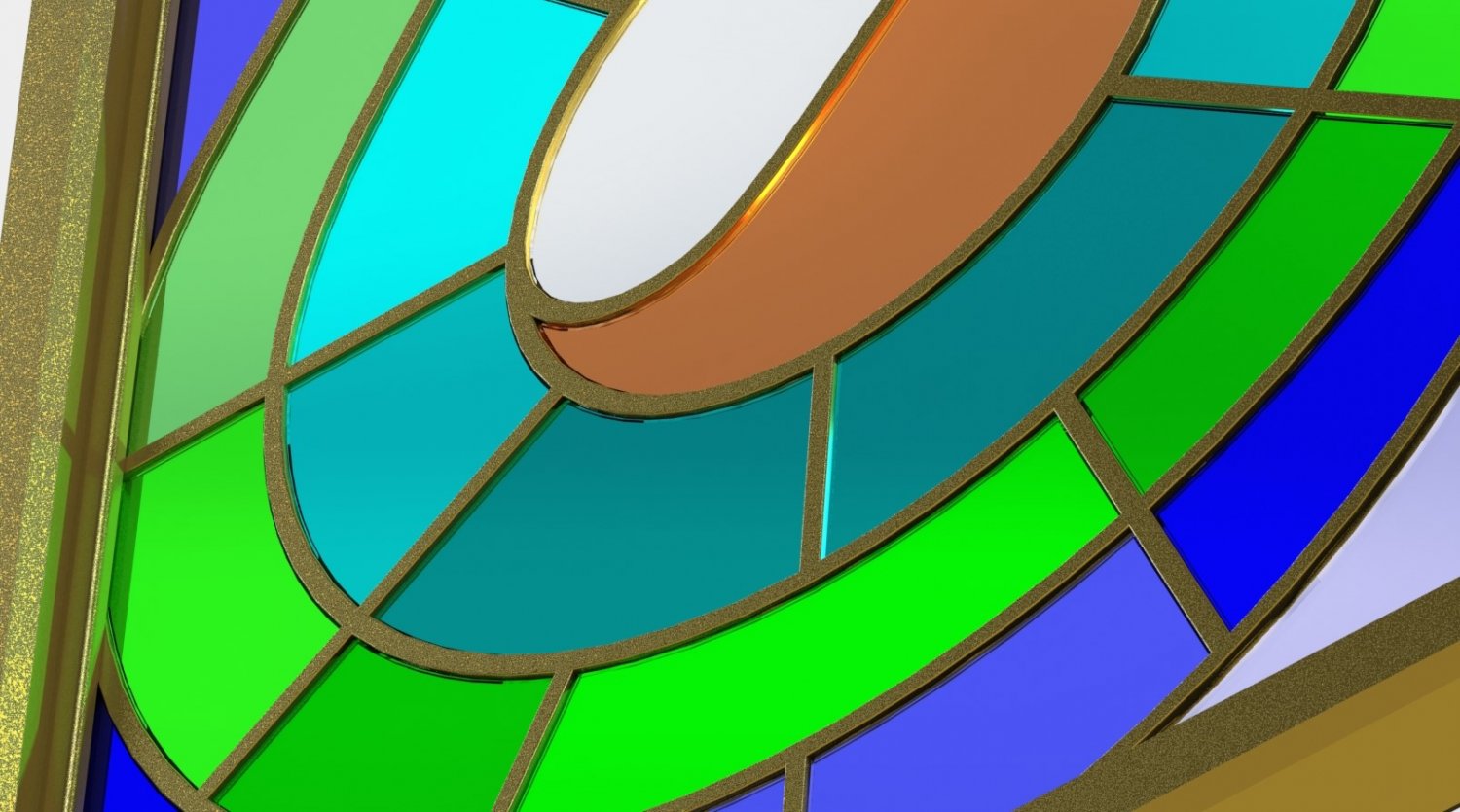 Stained glass window 3D 3D Model in Miscellaneous 3DExport