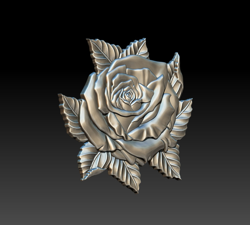 3D MODEL STL file for 3D printing Bareilles Rose Flower 3D Print Model ...