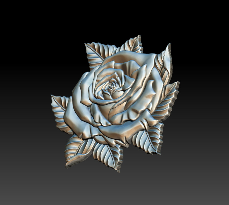 3D MODEL STL file for 3D printing Bareilles Rose Flower 3D Print Model ...