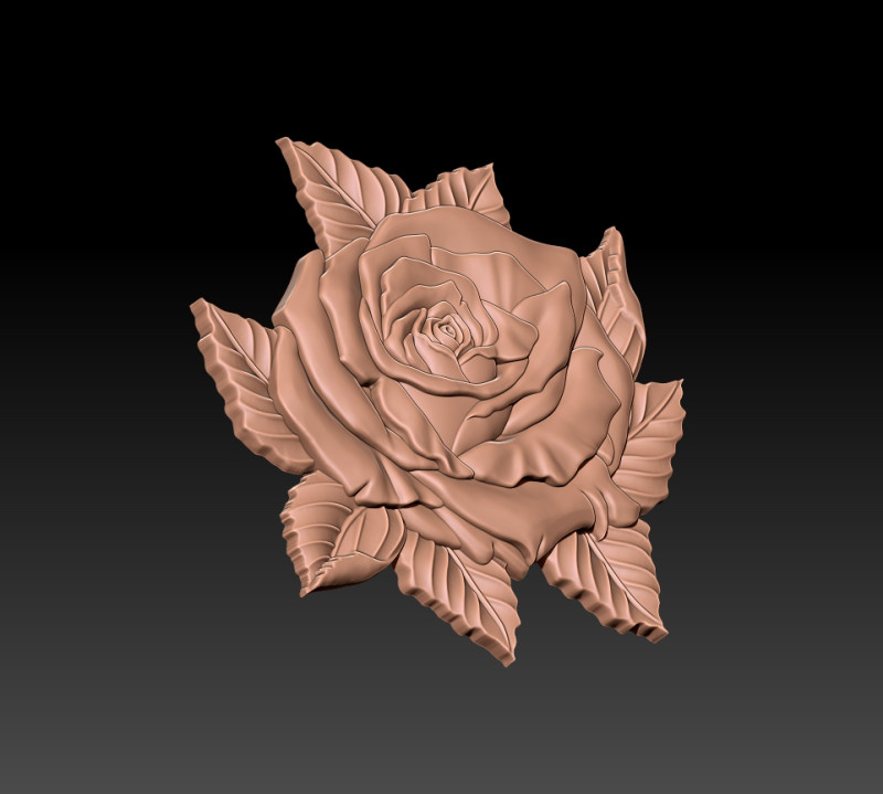3D MODEL STL file for 3D printing Bareilles Rose Flower 3D Print Model ...