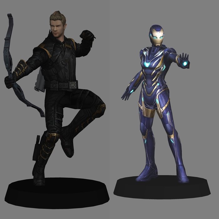 Rescue and hawkeye - avengers endgame 3D Models in Fantasy 3DExport