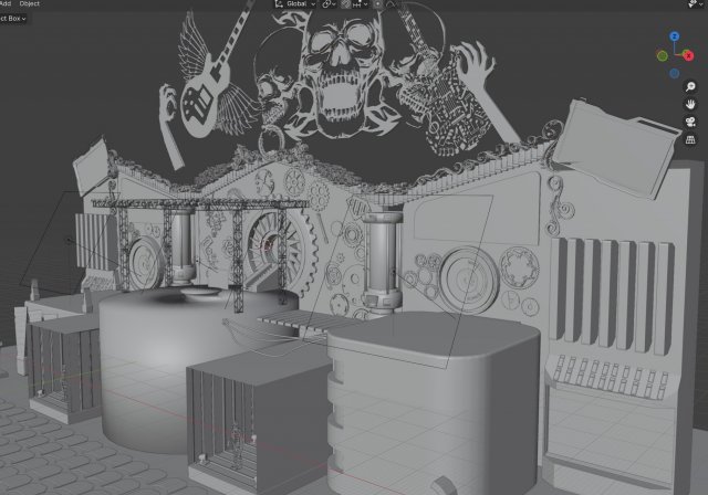Show stage 3D Model in Other 3DExport