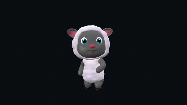 Cartoon Sheep Character Animated 3D 모델 in 양 3DExport