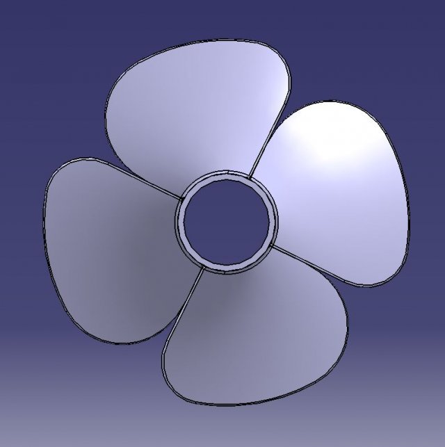 Propeller 3D Model in Parts 3DExport