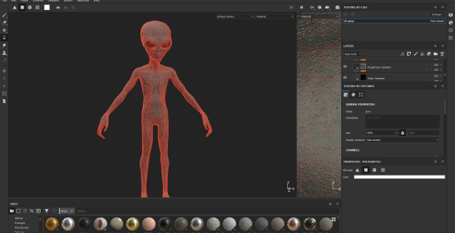 Alien character Model Cetak 3D in Monster & Makhluk 3DExport